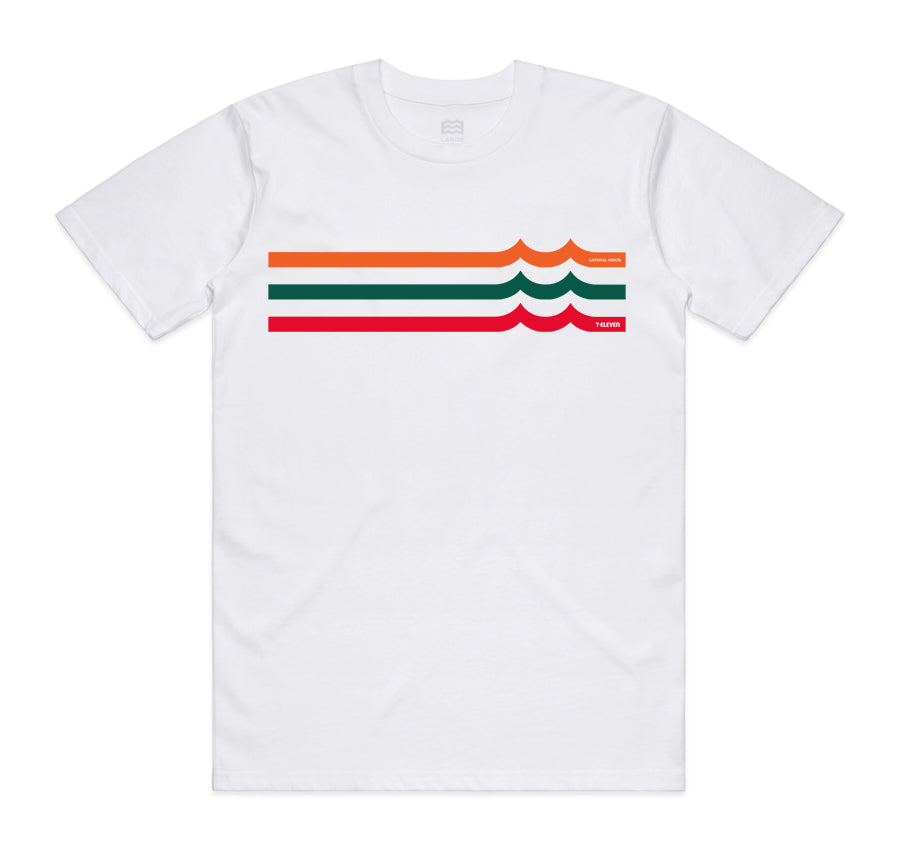 7-ELEVEn® x LV Waves Logo Tee - White – Lateral Vision