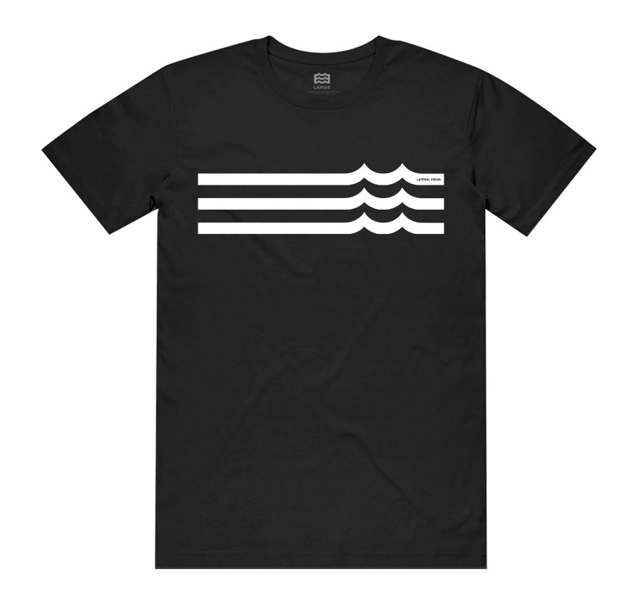 Wave Stripe T-Shirt by Lateral Vision